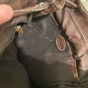 Fossil | Bags | Fossil Distressed Large Backpack Unisex Brown | Poshmark